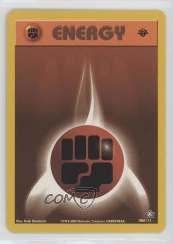 Fighting Energy 1st Ed. Pokemon Neo Genesis #106 2000 | eBay