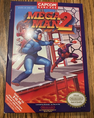 Mega Man 2 NES Nintendo Capcom 1989 CIB Box Manual Booklet Styrofoam ...