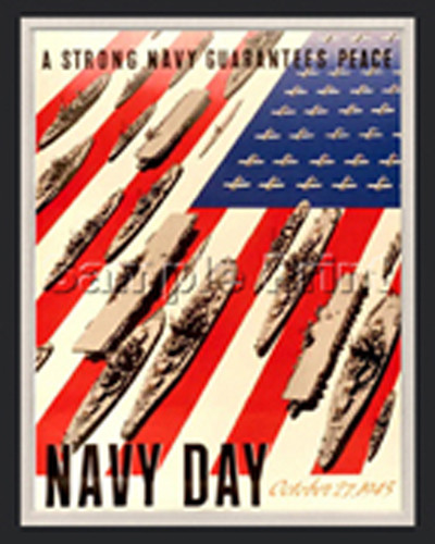 Strong Navy Guarantees Peace 1945 Canvas Print 2D | eBay