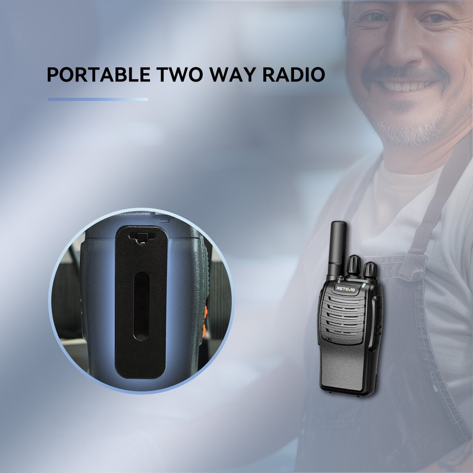 Retevis H777 UHF FRS Walkie Talkie Long Range Two Way Radios 2W 16CH ...