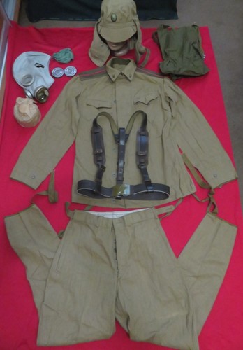 Soviet Russia Military uniform of a Red Army officer, liquidator of ...