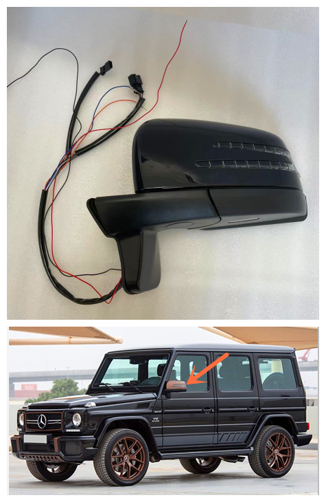 W463 Driver Side Mirror for Mercedes Benz G class G500 G63 G65 Glossy ...