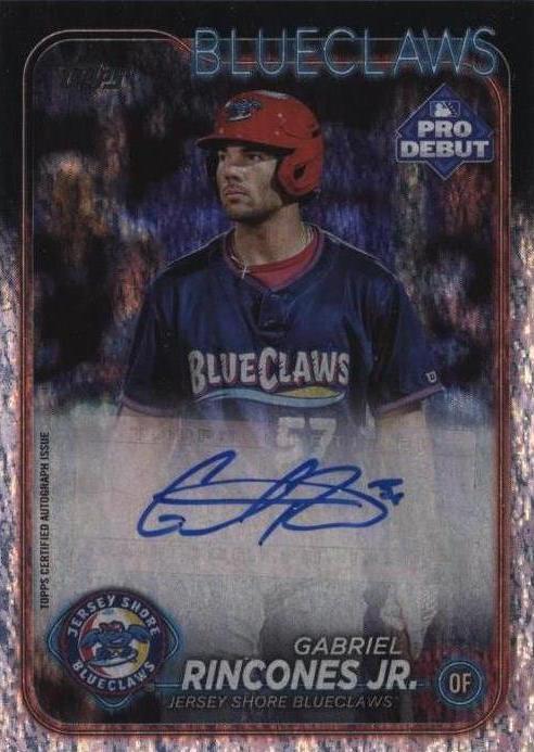 2024 Topps Pro Debut - Gabriel Rincones #PD-54 Sparkle Foil Autographs ...