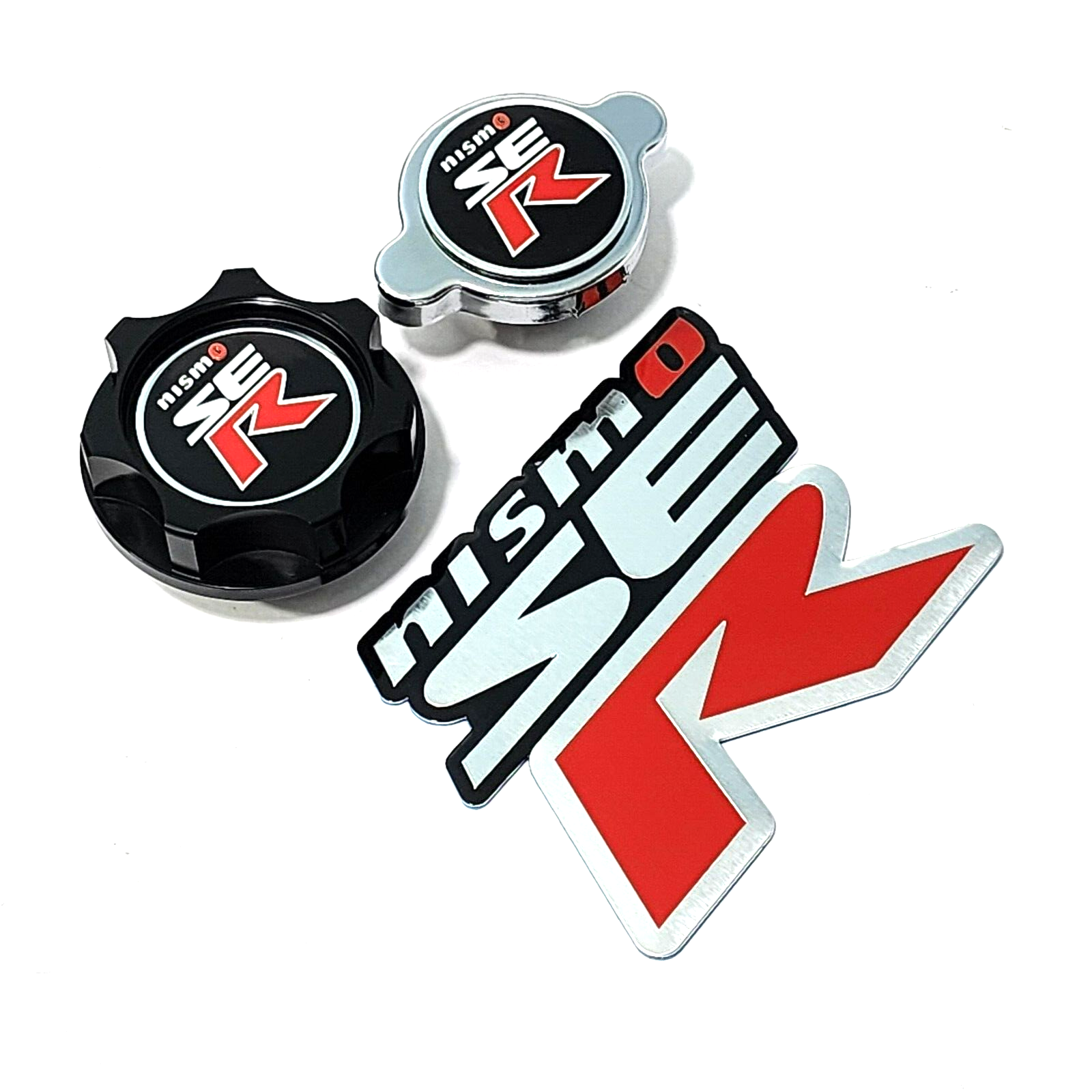 ENGINE BLACK OIL CAP + RADIATOR CAP FOR NISM-O ALTIMA SENTRA SER SPEC V ...