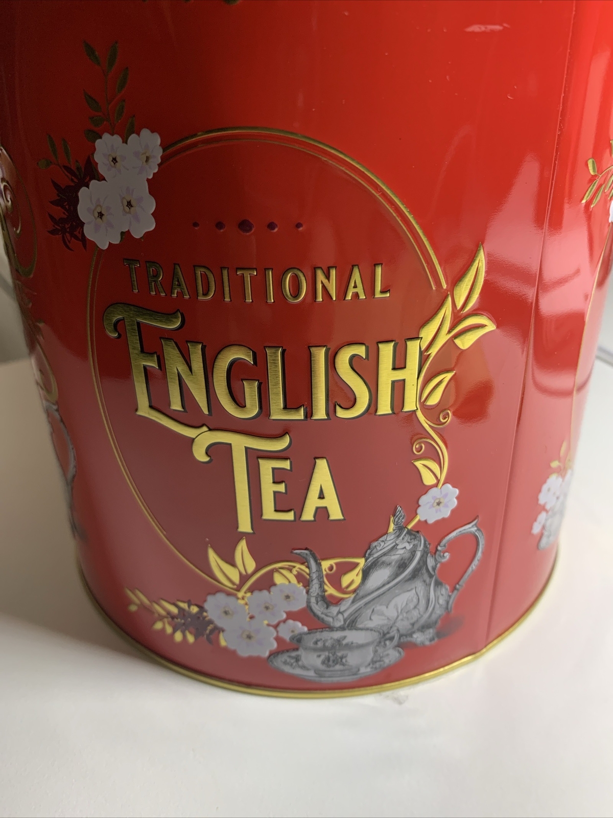 Traditional English Tea Fine Breakfast Tea Large Red Tin 240 Teabags ...