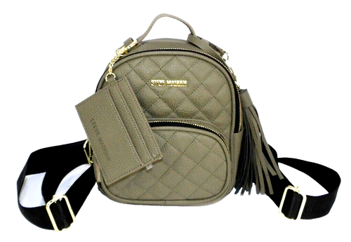 STEVE MADDEN small olive green backpack purse bag man made materials | eBay