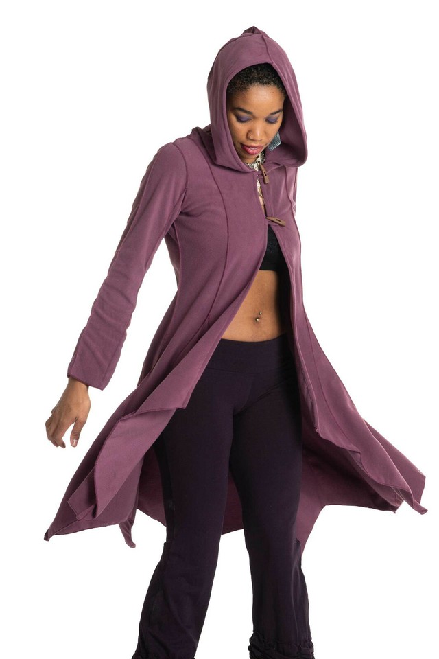 Psy Trance Clothing, Hippy Jacket, Pixie Goth Boho Cloak Jacket XXL ...