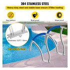 2pcs 304 Stainless Steel Inground Swimming Pool Hand Rail Rustproof ...