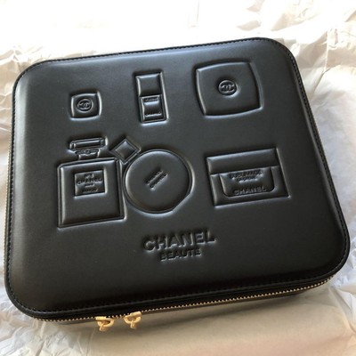 CHANEL Novelties Makeup Box Cosmetic Box Black Limited Edition | eBay