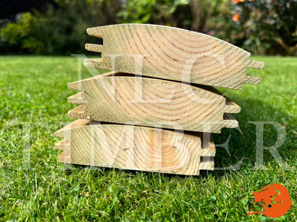 38x125 Double Tongue and Groove Loglap Shiplap Tanalised DIY Cladding ...