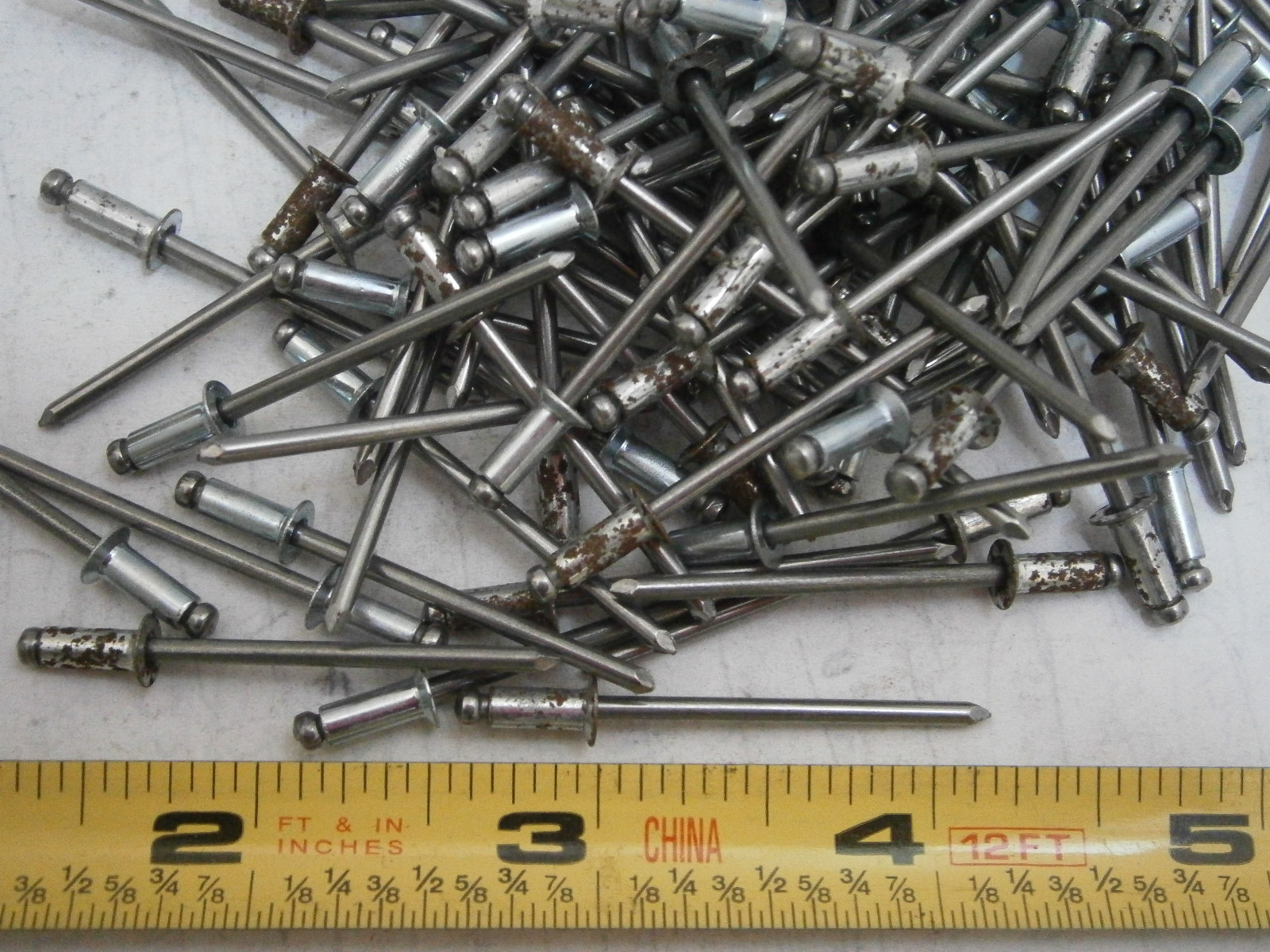 Cherry Rivet SSC-43 Button Head Rivet Countersunk 1/8 OD Steel Lot of ...