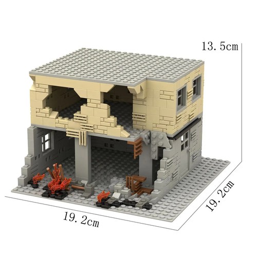Military Weapons Fortress Blockhouse Model Building Army Bricks Toy Kid ...
