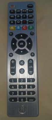 General Electric 33709 Universal Remote Control 4 Device - Silver New ...