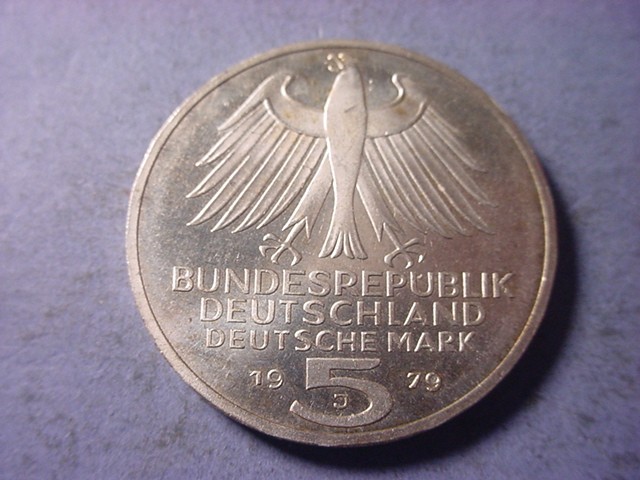 Germany 5 Mark 1979 German Archeology BU 0.225 ASW #99447 | eBay