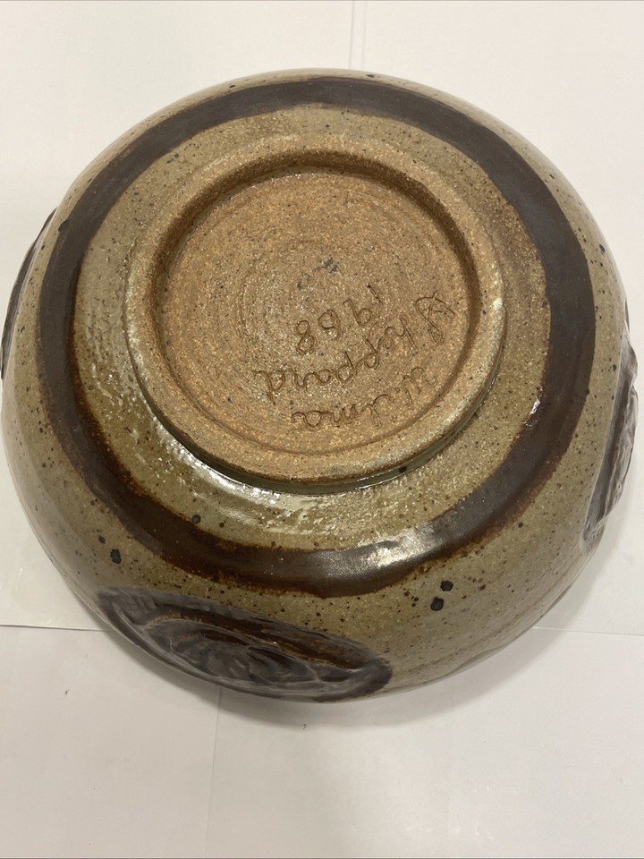 RARE Find Piece Of Art Pottery Bowl Hand SIGNED By Artist Wilma ...