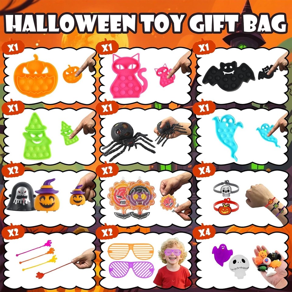 600Pcs Halloween Party Favors for Kids, Toys Bulk Fidgets for... | eBay