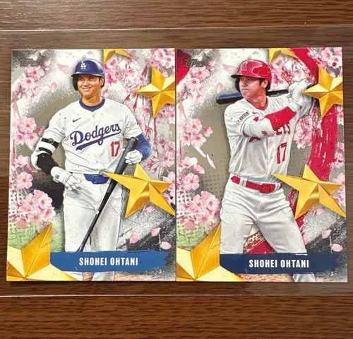 2025 Topps Tokyo Series Shohei Ohtani Stars of Japan 2 Card Set Cherry ...