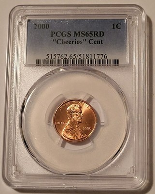 2000 Lincoln Memorial "Cheerios" Cent MS65 RED PCGS | eBay