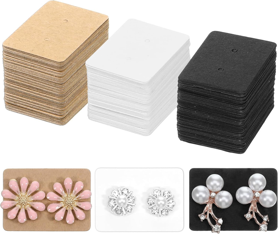 150 PCS Earring Cards, 3 Colors Earring Display Cards, Earrings Tags ...