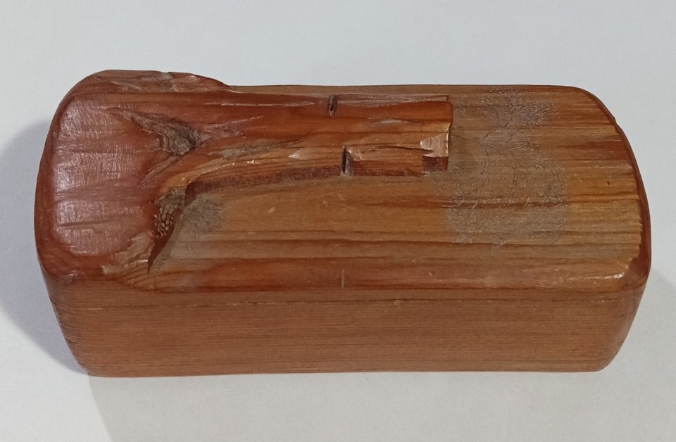 Wood Tree Stump Hand Carved Trinket Jewelry Box 2" x 4" | eBay