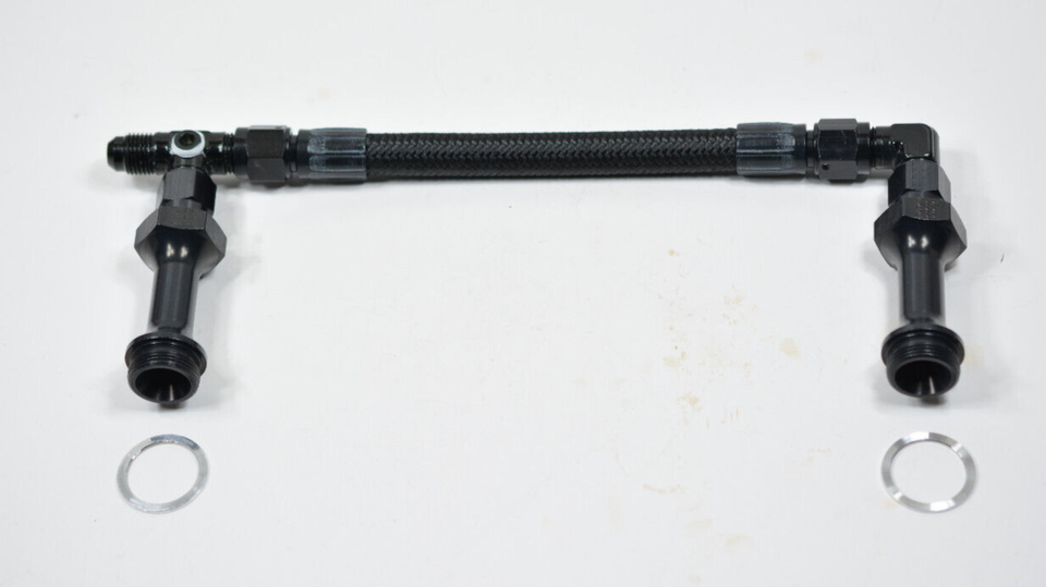 930002-BL Fragola -6 AN Holley 4150 Carburetor Dual Inlet Feed Line ...