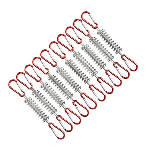 Portable Stainless Steel Tent Tension Spring Buckle Canopy Awning Rope ...