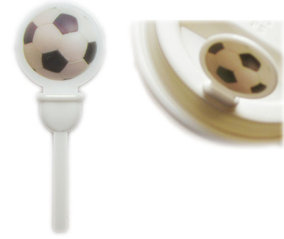 Coffee Cup Lid Sip Hole Plug Stopper Stix To Go, Soccer Design Pack of ...