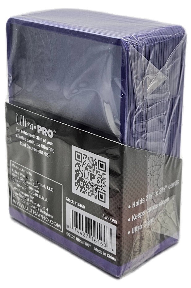 (25) Ultra Pro Purple Border Topload Card Holder Toploaders ACEO Art ...