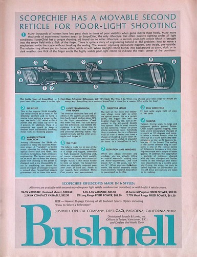 Bushnell Scopechief Riflescopes Print Ad Guns & Ammo Magazine August ...