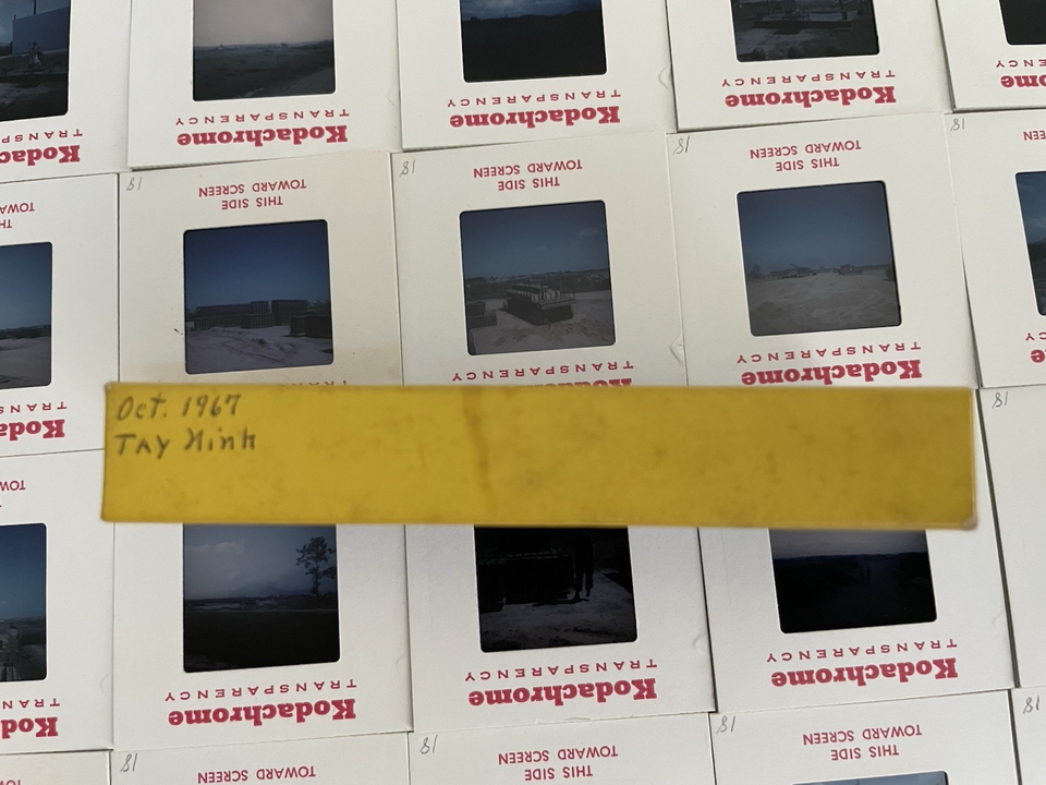 Vintage NEGATIVE SLIDES Vietnam War Era TAY NINH BASE CAMP Soldiers US ...