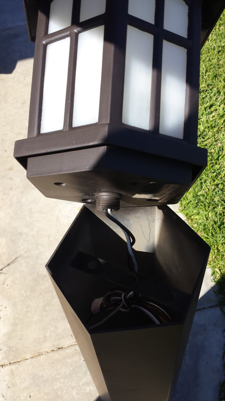 Antique Bronze Outdoor Path Light Landscape Garden Exterior Progress ...