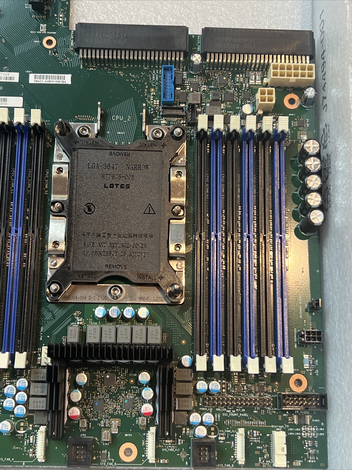 Intel R2312WF0NPR Server System Motherboard S2600WF READ for sale ...