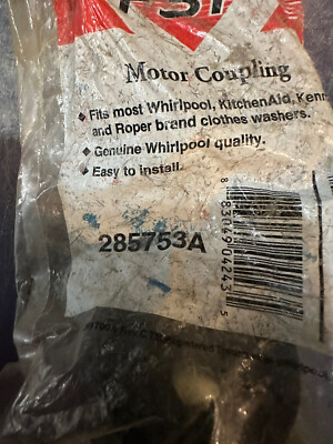 Whirlpool 285753A Genuine OEM Drive Motor Coupling Standard Fits ...