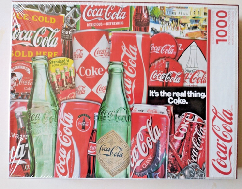 Springbok Coca Cola Then & Now 1000 Piece Coke Puzzle 24"x30" New in ...