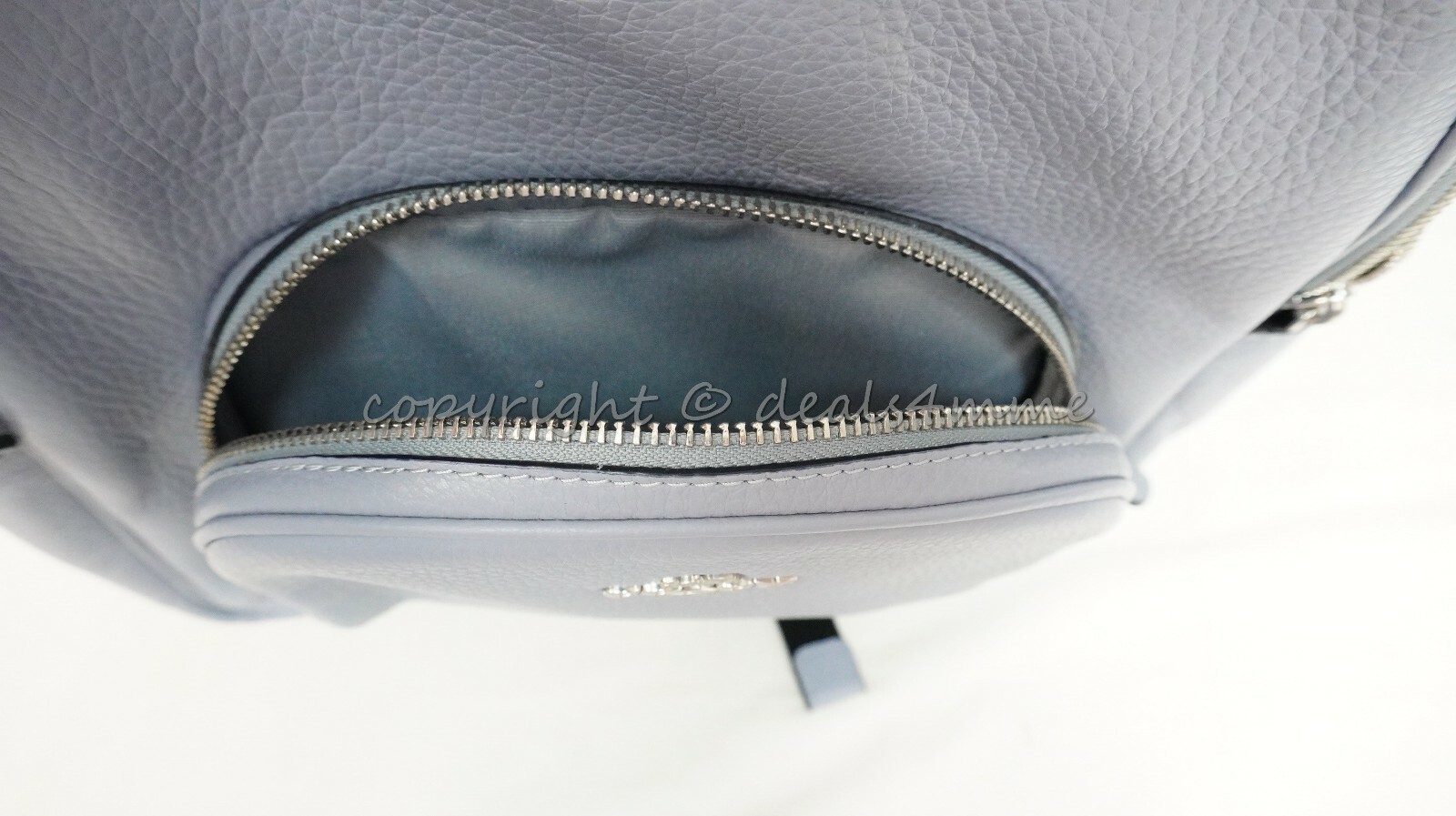 Coach 5666 Women's Pebble Leather Court Backpack - Twilight for sale ...