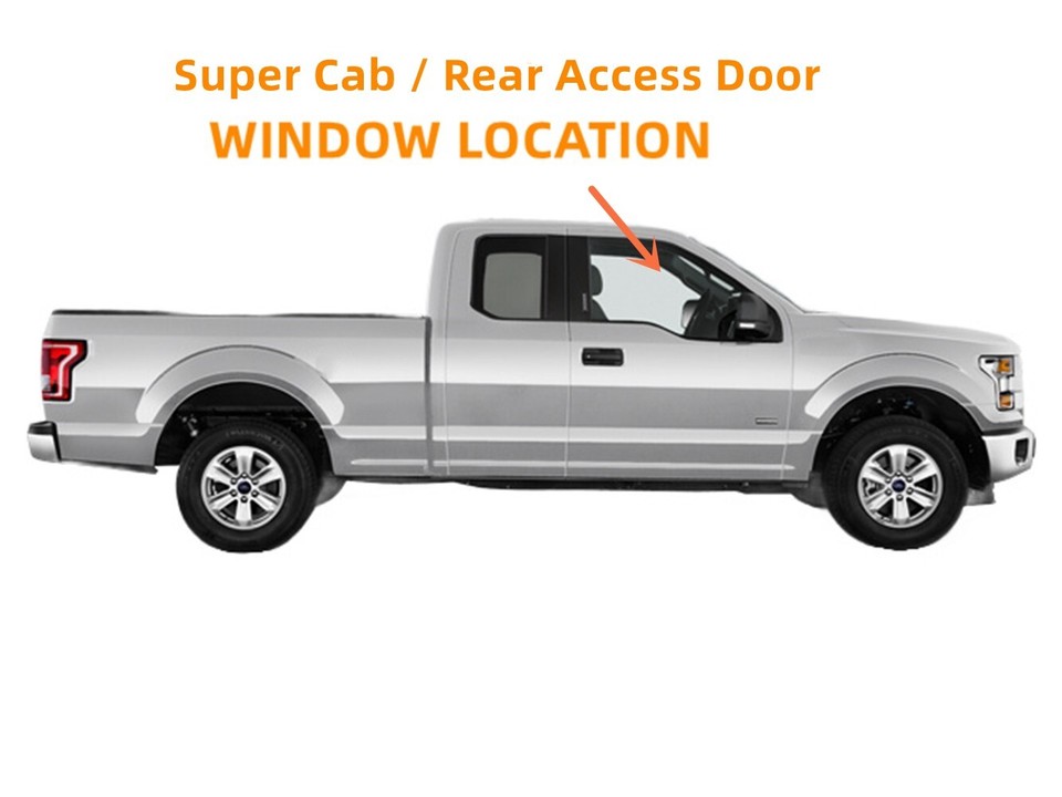 Passenger Front Door Window OE LAMI. Glass For 15-24 Ford F150 / 17-22 ...