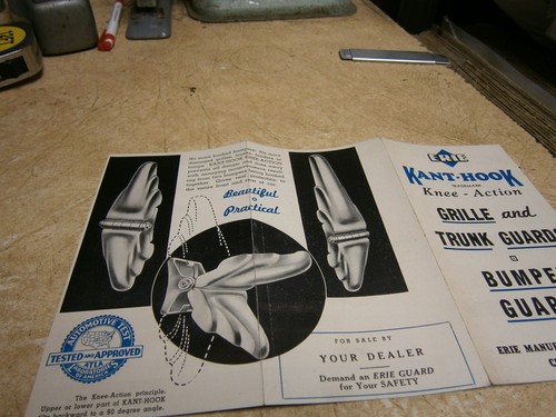 1930's KANT-HOOK Grill & Bumper Guards Car Auto Dealer Sales Brochure | eBay