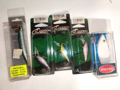 Lot Of 5 Mixed Fishing Lures Rat-L-Trap Cotton Cordell Mega Bait NEW | eBay