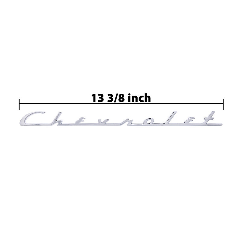 1954 Chevy BelAir 210 150 Chrome Die-Cast "Chevrolet" 13" Script Trunk ...