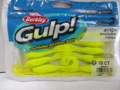 Berkley Gulp Saltwater 4" Swimming Mullet 10 count packages choose your ...