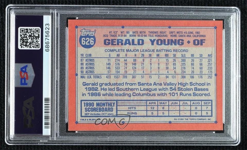 1991 Topps Operation Desert Shield Gerald Young #626 PSA 7 | eBay