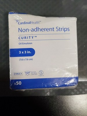 Sterile Curity Oil Emulsion Non-Adhering Dressing Gauze 3 X 3" 6112 (50 ...