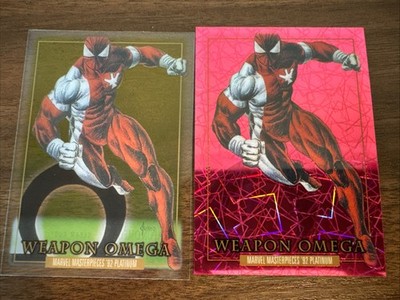 Marvel Masterpieces ‘92 Platinum Weapon Omega #96 Pink Lasers /992 ...