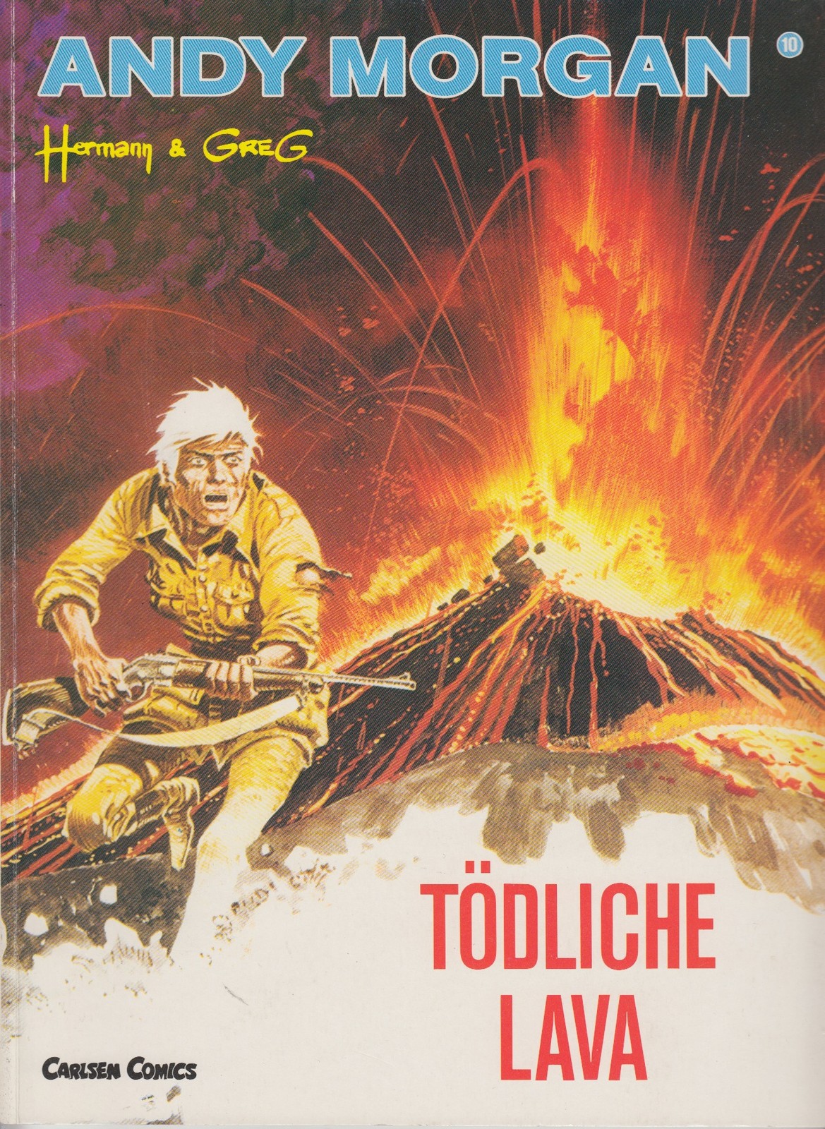 Andy Morgan 10 - Tödliche Lava - Carlsen 1. Auflage- Hermann | eBay