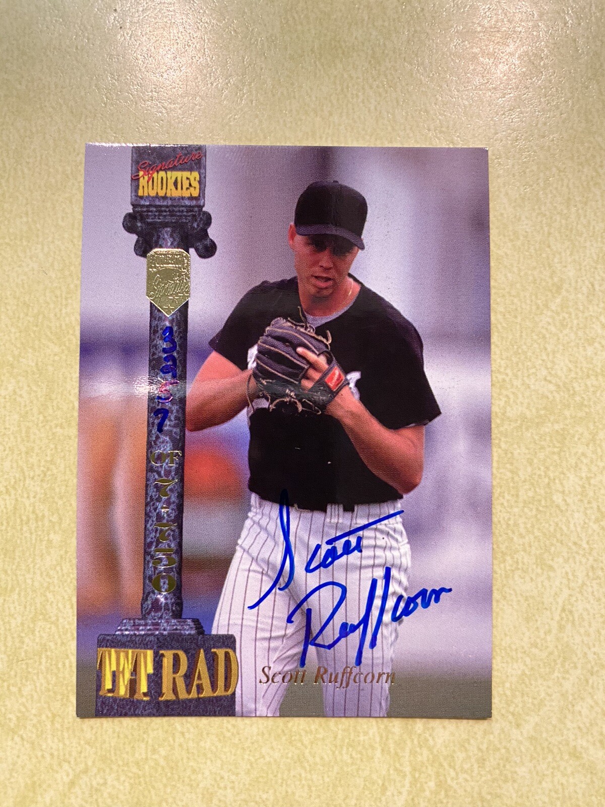 SCOTT RUFFCORN 1994-95 SIGNATURE ROOKIES TETRAD AUTOGRAPH CHICAGO WS ...