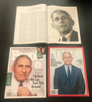 TIME People New Yorker Magazine Mag Dr. Anthony Fauci Lot 3 Influential ...