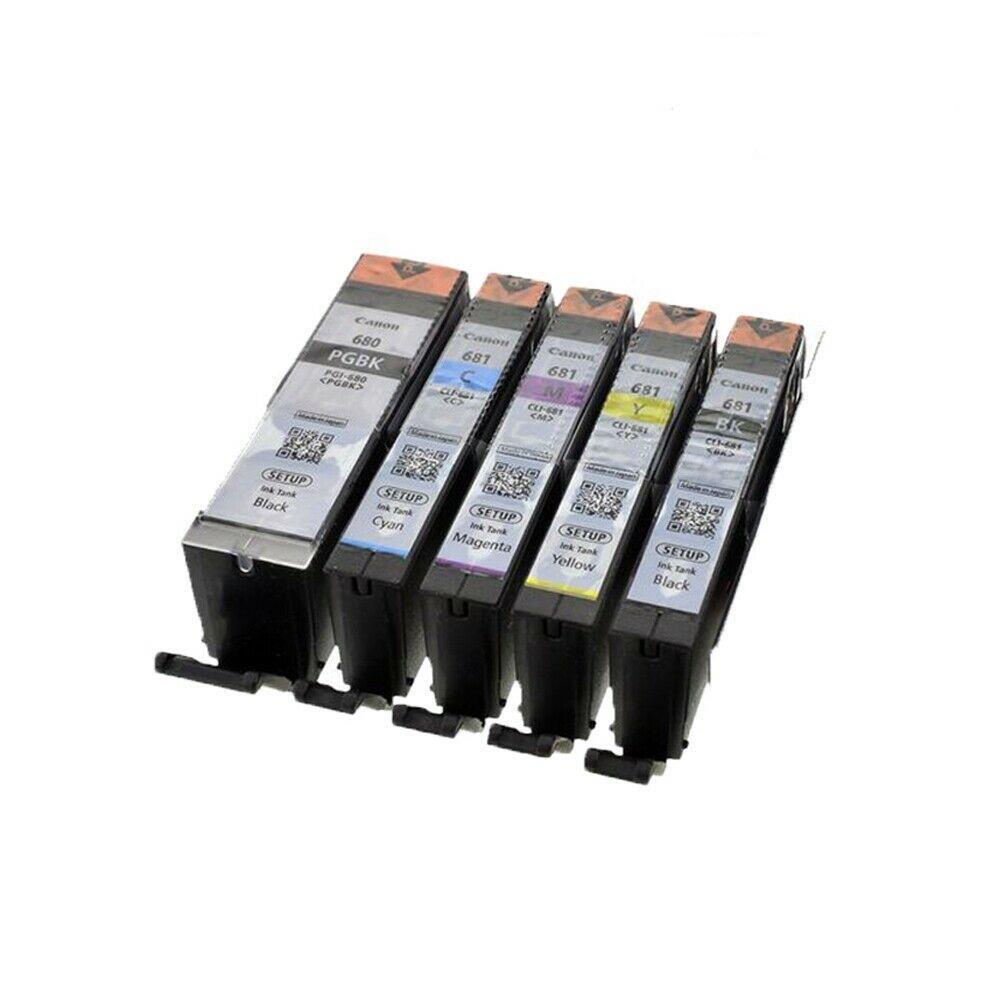 5 Canon GENUINE PGI680 CLI681 681 680 Ink Set TS8360 TS6360 TS6365 ...