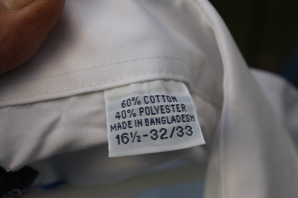 MEN'S THE "COMMANDER" LONG SLEEVE PILOT SHIRT by Van Heusen 16 1/2 neck ...