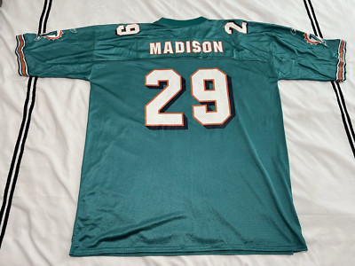 Vintage Reebok SAM MADISON #29 Miami Dolphins Jersey Mens 2XL XXL | eBay