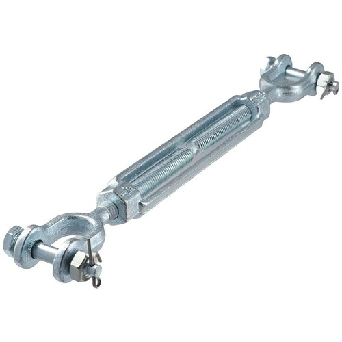 Turnbuckle 1/2" x 6" Adjustable Carbon Steel Galvanized Wire Rope ...